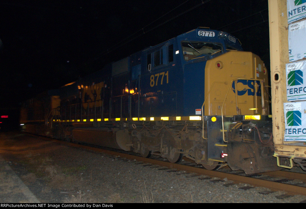 CSX SD60M 8771 on the east end of C746-27